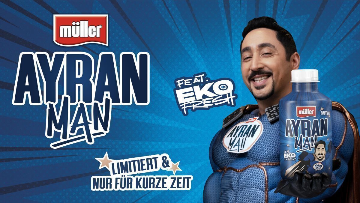 Eko Fresh wirbt wieder für Ayran - dieses Mal als Ayran Man | Special ...