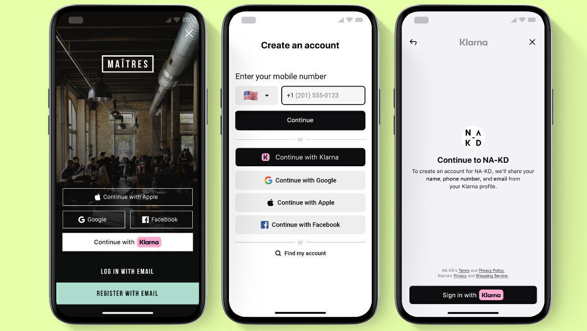 Klarna positioniert sich mit Login-Service gegen Tech-Riesen | W&V
