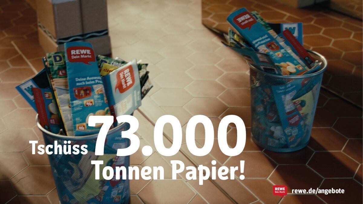 Rewe launcht Kampagne zum Abschied von Print-Prospekten | W&V