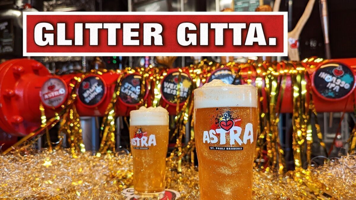Für ein funkelndes Fest: Astra bringt Glitzer-Bier | W&V