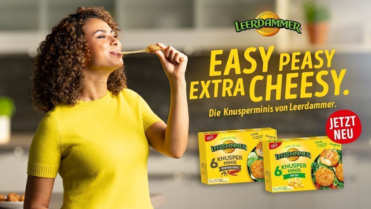 Leerdammer feiert mit neuem Snack und humorvoller Kampagne Jubiläum | W&V