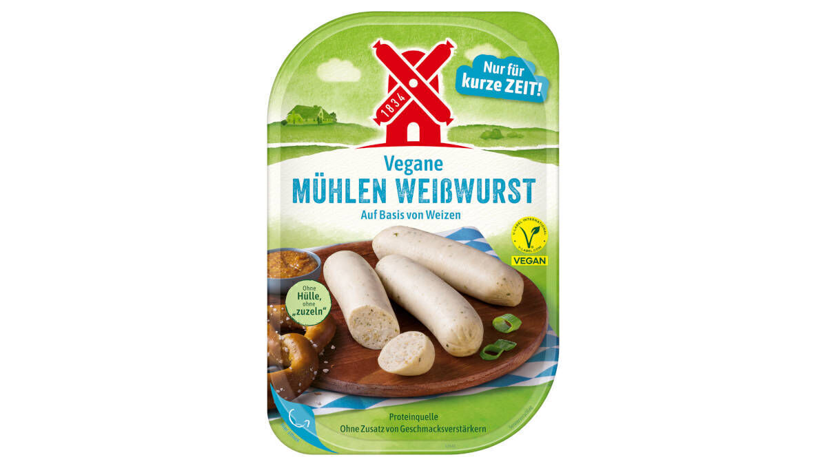 Ein Jahr nach Greenforce: Rügenwalder bringt vegane Weißwurst | W&V