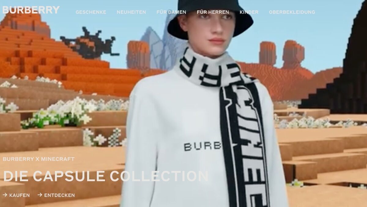 Burberry steigt bei Minecraft ein | W&V