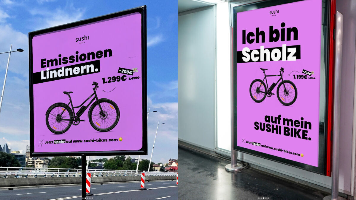 Sushi Bikes: Mit Fake-OOH zu echtem Engagement | W&V