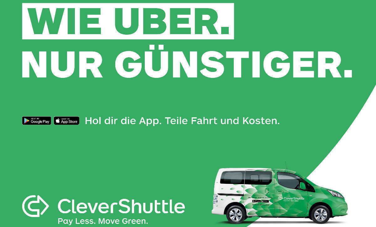 Kampagne: CleverShuttle will mit Humor punkten | W&V