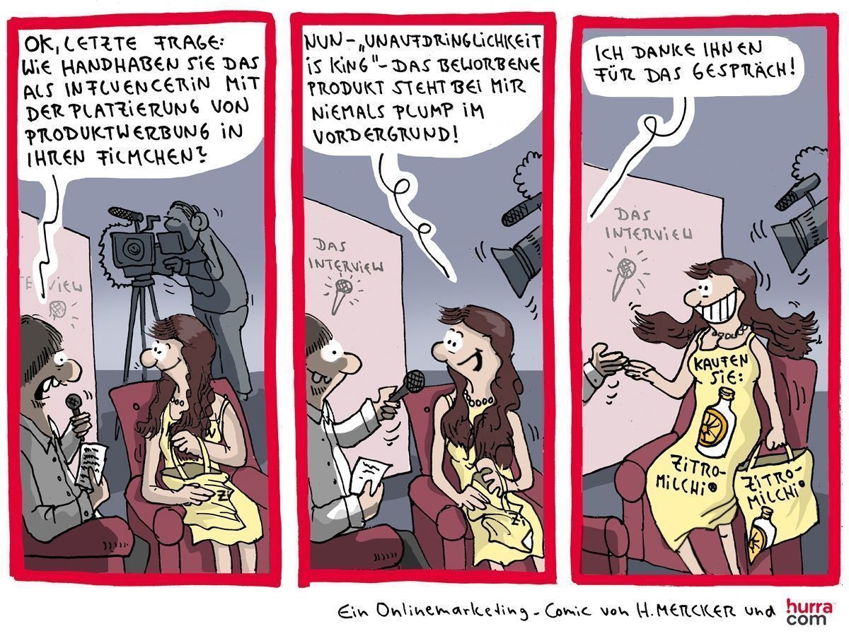 Onlinemarketing-Comic, Folge 3: Influencer Marketing | W&V