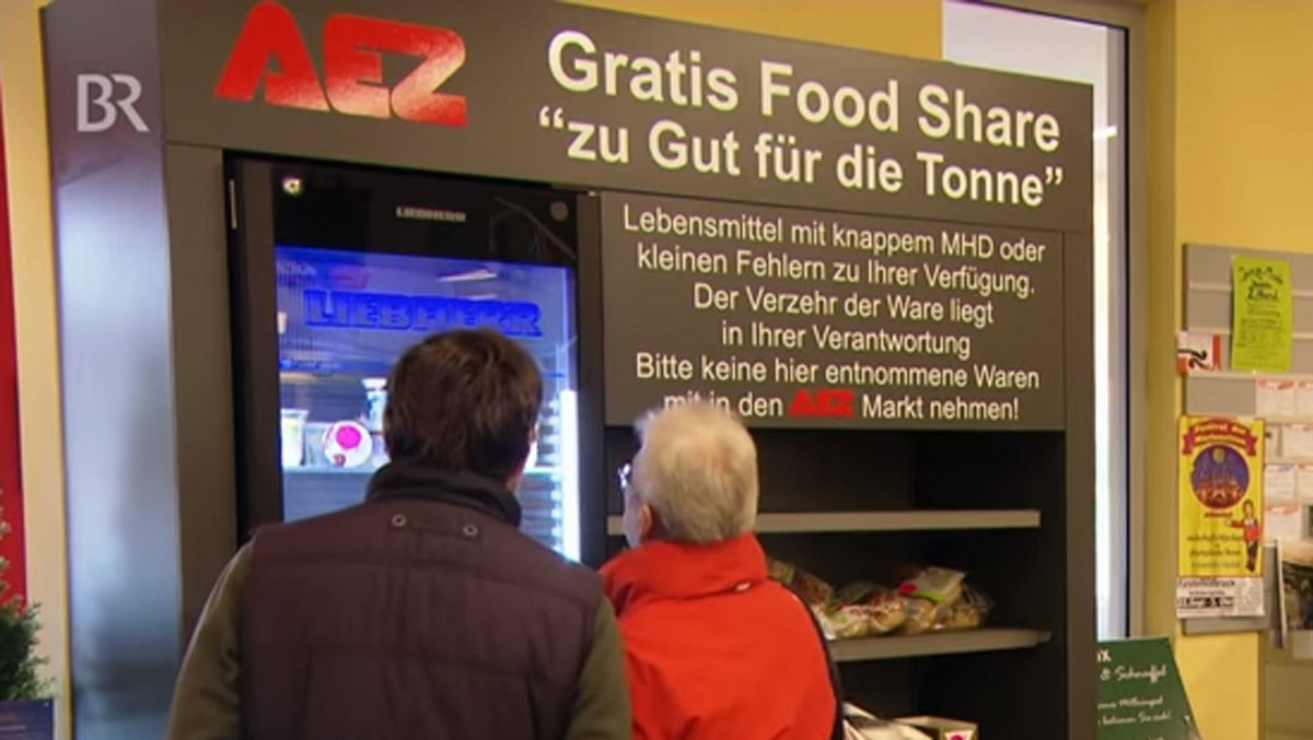 Rewe und AEZ: Kostenloses Food-Sharing im Supermarkt | W&V