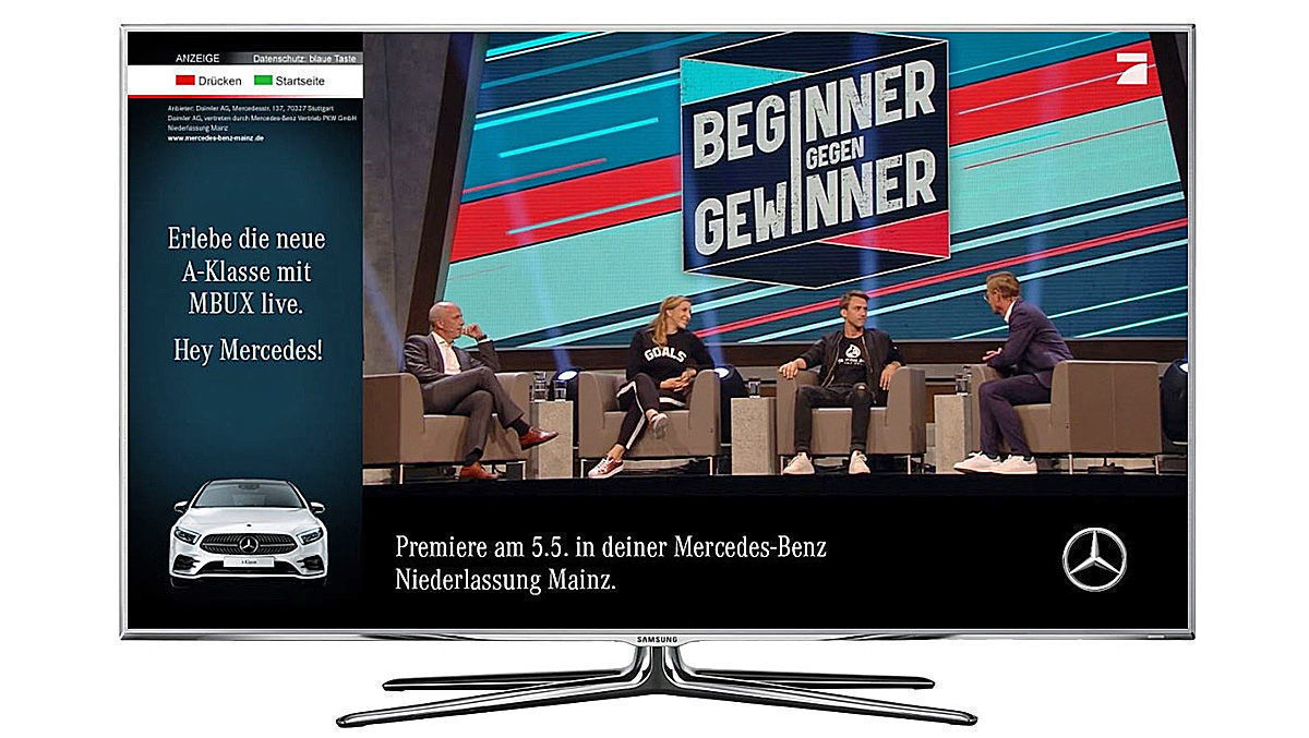 SevenOne Media bucht Mercedes mit Addressable TV regional ein | W&V