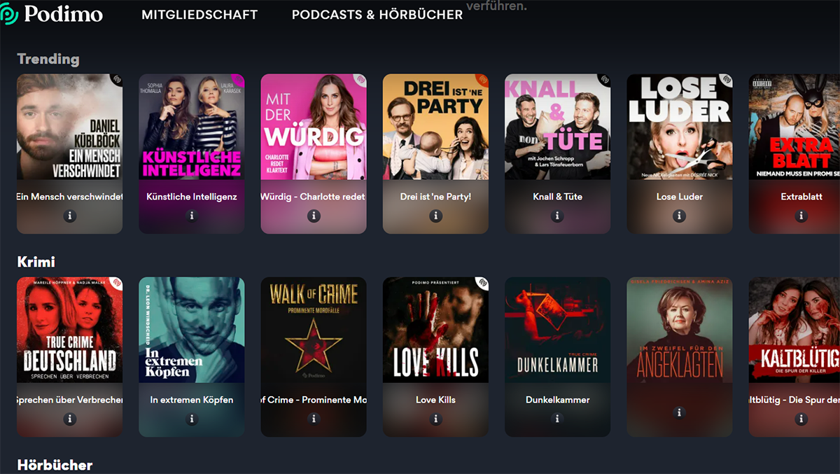 Podimo startet Video-Teaser für Podcasts | W&V